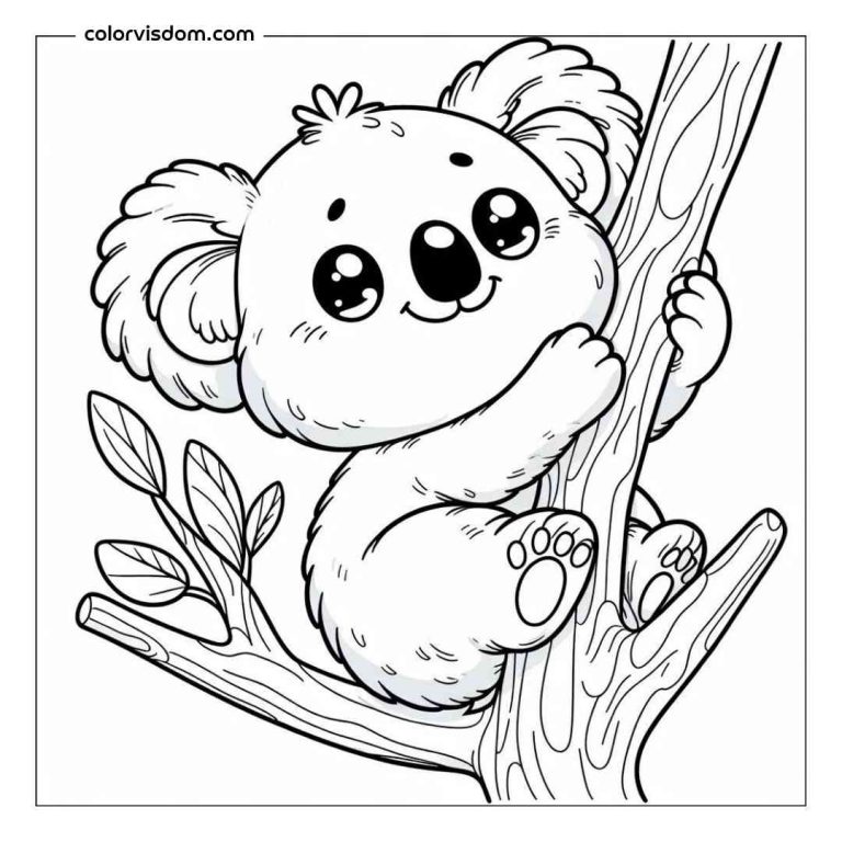 Free Downloadable Cute Coloring Pages for Kids - Colorvisdom