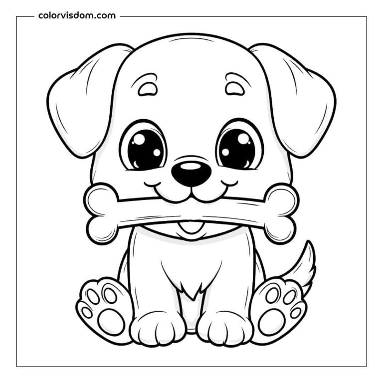 Free Downloadable Cute Coloring Pages for Kids - Colorvisdom