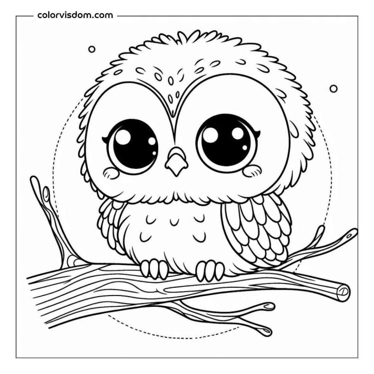 Free Downloadable Cute Coloring Pages for Kids - Colorvisdom