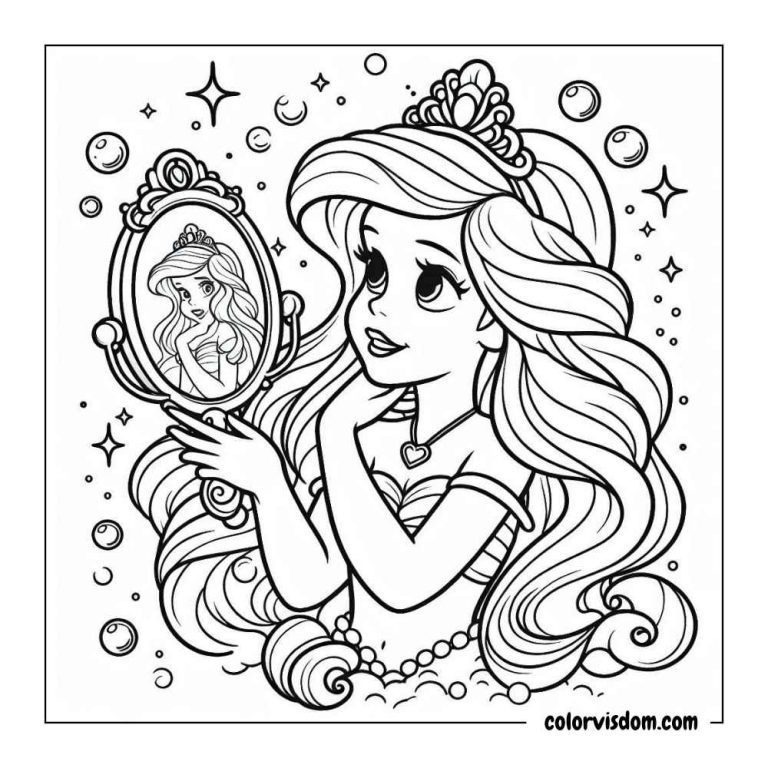 Ariel Coloring Pages – Free Printable Designs for everyone
