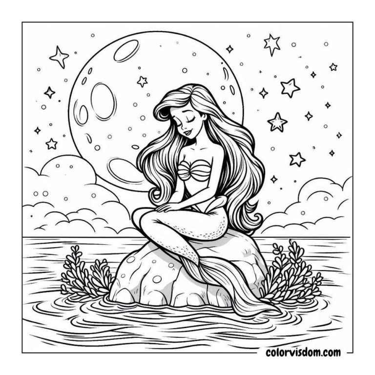 Ariel Coloring Pages – Free Printable Designs for everyone