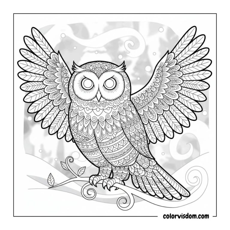 Monochrome Coloring Pages – Free Printable Designs - Colorvisdom
